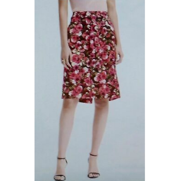 Banana Republic | Skirts | Euc Banana Republic Floral Tie Waist Pencil ...